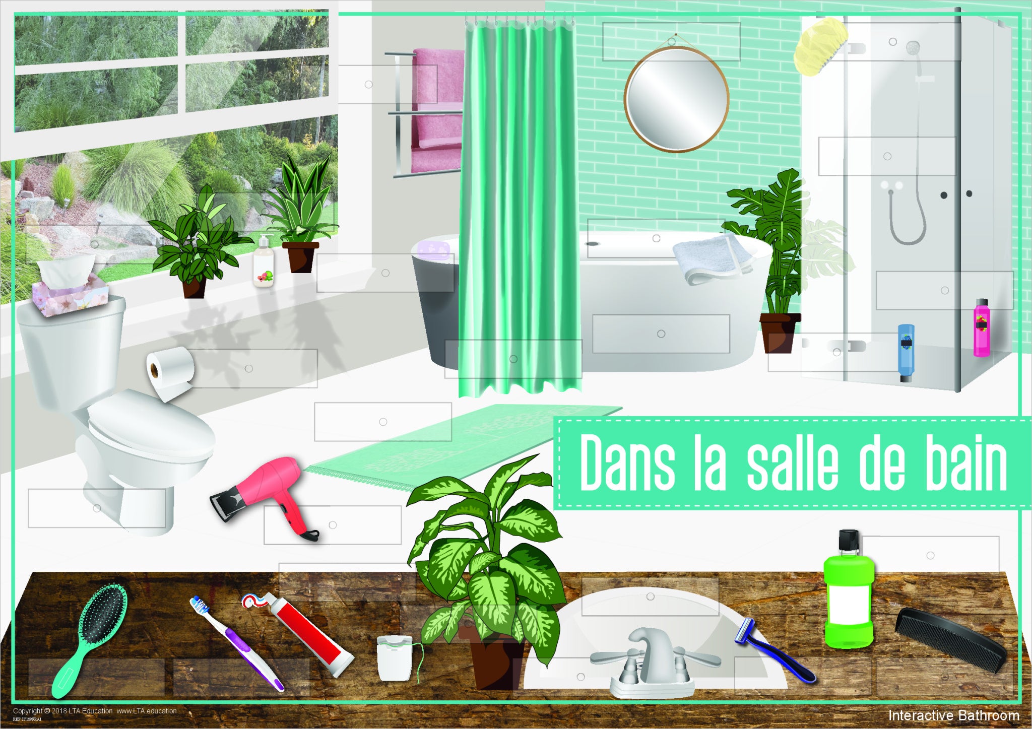'In the Bathroom' Interactive Chart | Language Learning Display – LTA ...